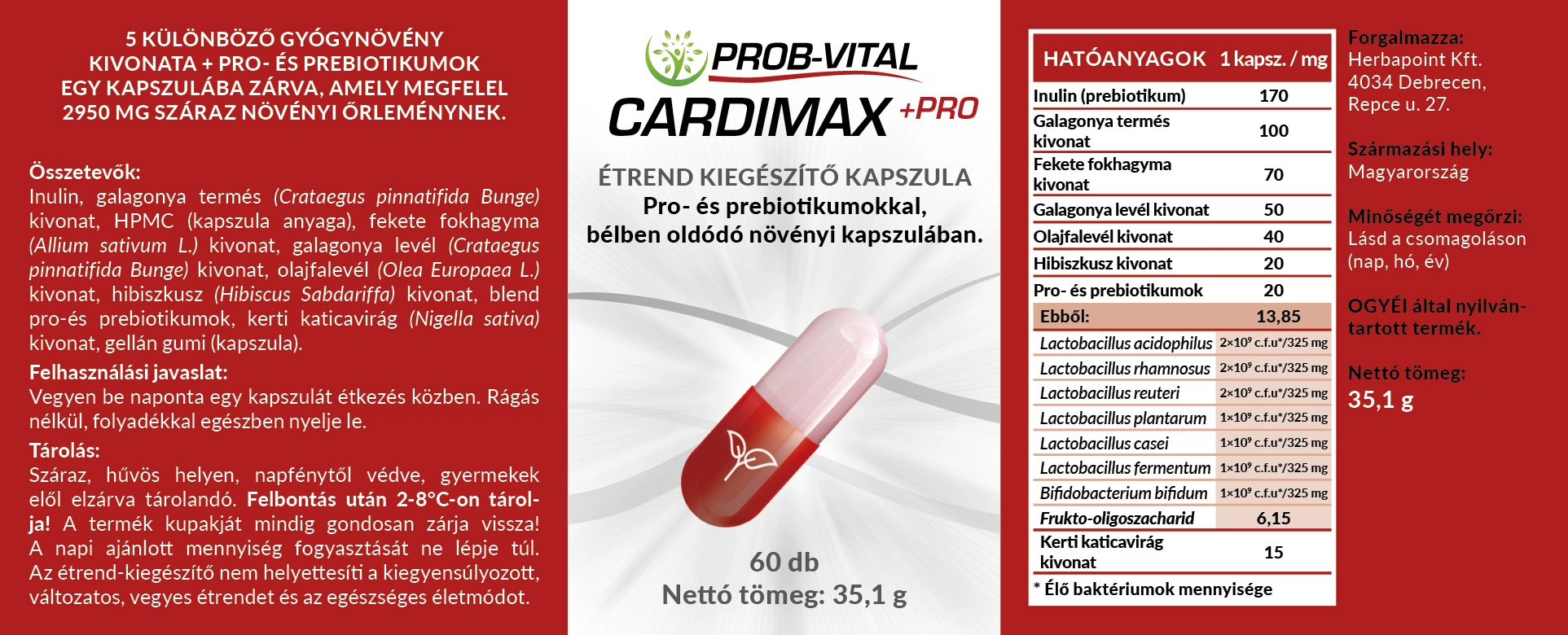 probvital.com - Cardimax+PRO - Magas vérnyomás ellen